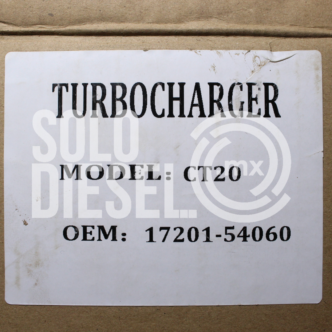 Turbo CT20 Global Turbos para Toyota Hilux 2L-T – SOLO DIESEL
